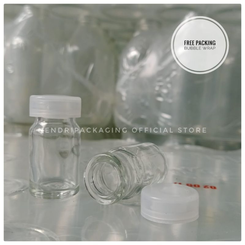 Jual Botol Kaca Vial 5ml Tutup Plastik - Botol Kaca Tebal | Shopee ...