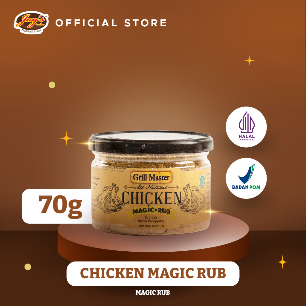 Jual Jay's Kitchen Grill Master Chicken Magic Dry Rub | Shopee Indonesia