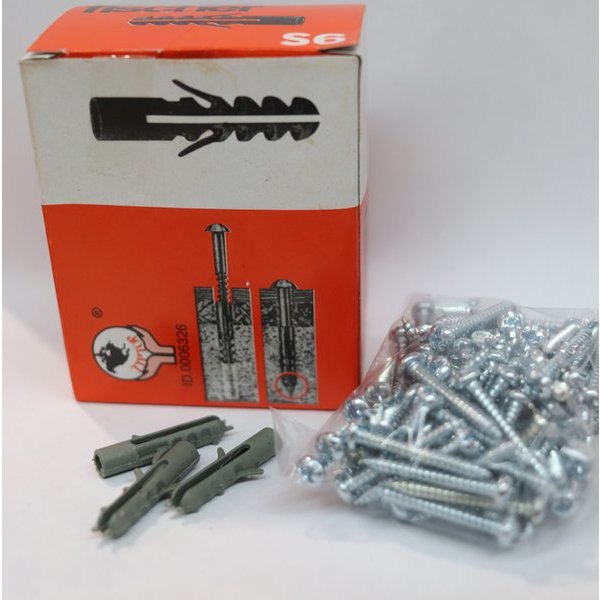 Jual 100pcs Set Sekrup dan Pengait Nylon S6/S8 isi | Shopee Indonesia