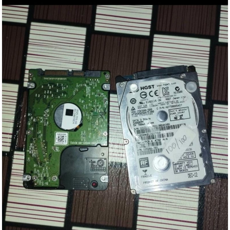 Jual hdd harddisk hardisk hard disk laptop 2.5 inch sata kapasitas 500 ...