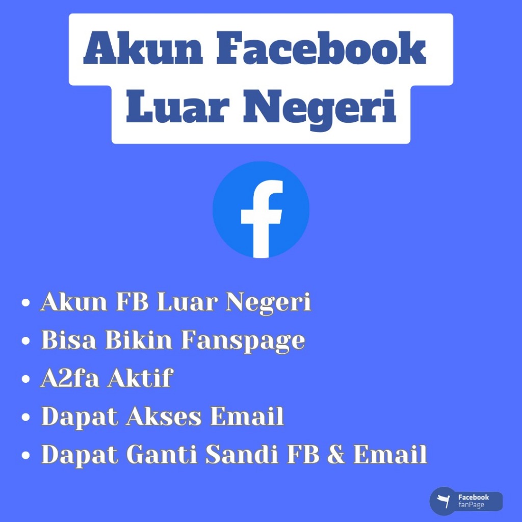 Jual Akun Facebook Luar Negri | Shopee Indonesia