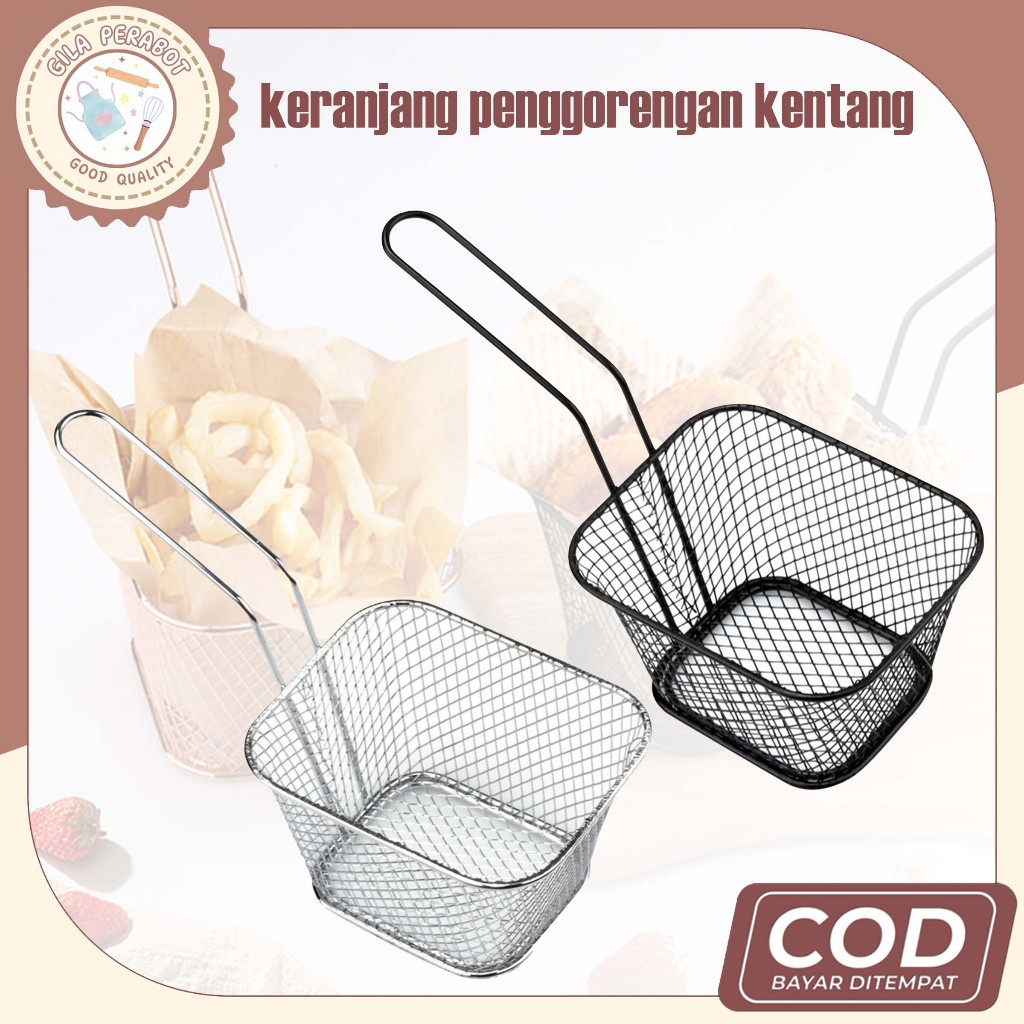 Jual Keranjang Holder Kentang Goreng Bahan Stainless Steel/saringan ...