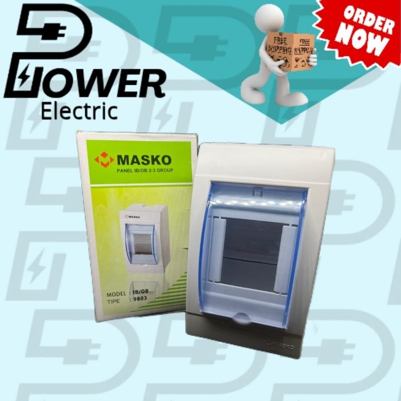 Jual MASKO BOX MCB IB/OB 2 - 3GROUP TIPE 9803 / MCB BOX 2 - 3 GROUP ...
