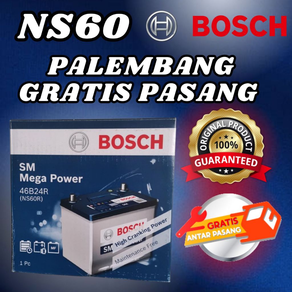 Jual AKI BATERAI BOSCH KERING NS60/NS60 MOBIL TERIOS SUZUKI MAZDA | Shopee Indonesia