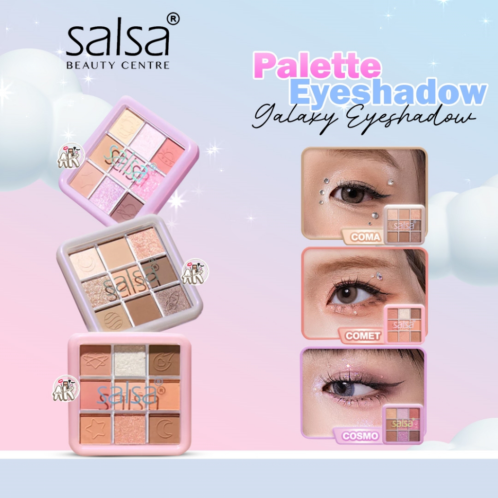 Jual SALSA GALAXY EYESHADOW PALETTE SERIES ( COMA / COMET / COSMO ...