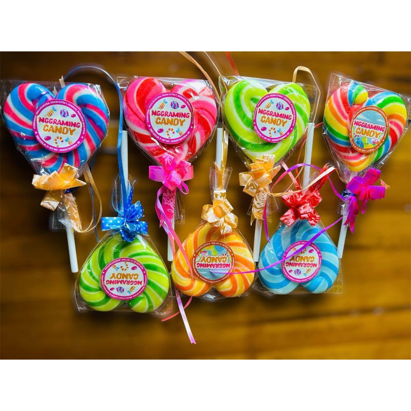 Jual permen lolipop isi 20 LOVE BESAR diameter 6cm | Shopee Indonesia