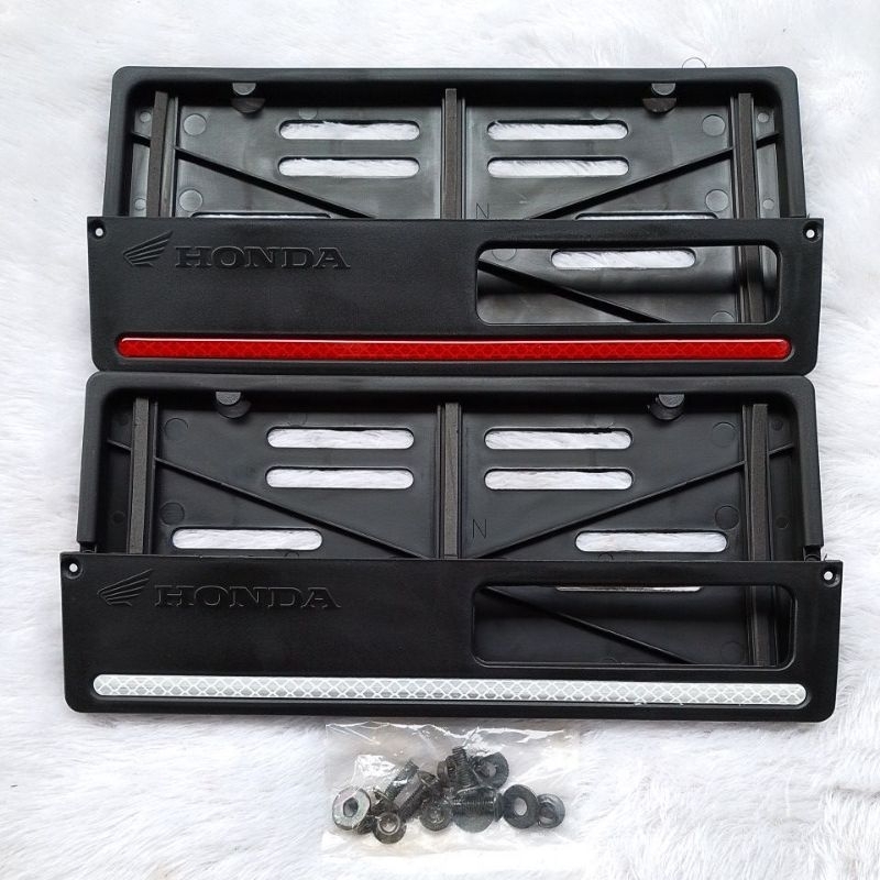 Jual Cover plat nomor Tempat plat nomor motor 100% Ori AHM | Shopee ...