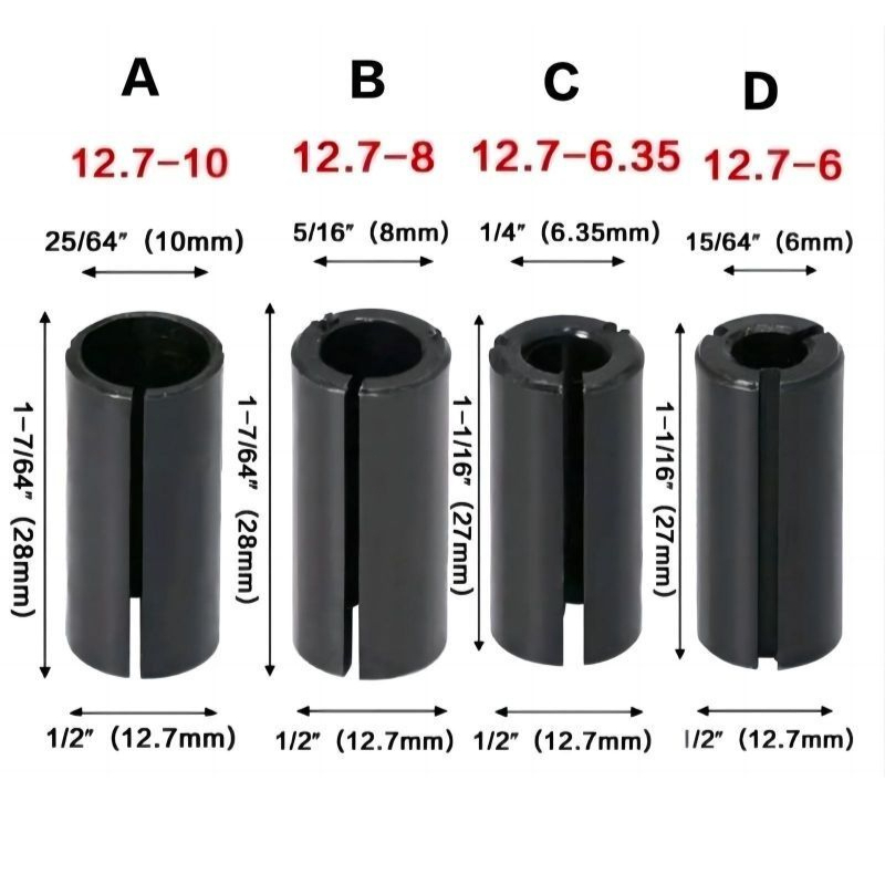 Jual CNC Router Bit High Precision Adapter Collet Milling Cutter Tool ...