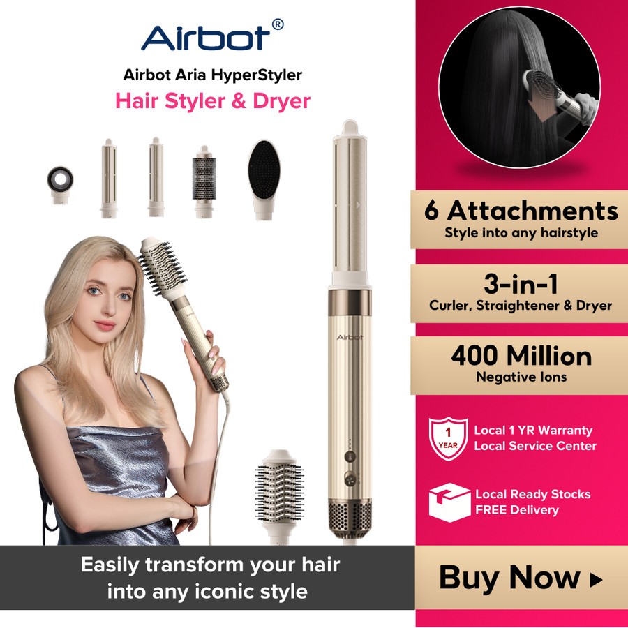 Jual Airbot Aria HyperStyler | Hair Dryer Multi-Styler | Airwrap ...