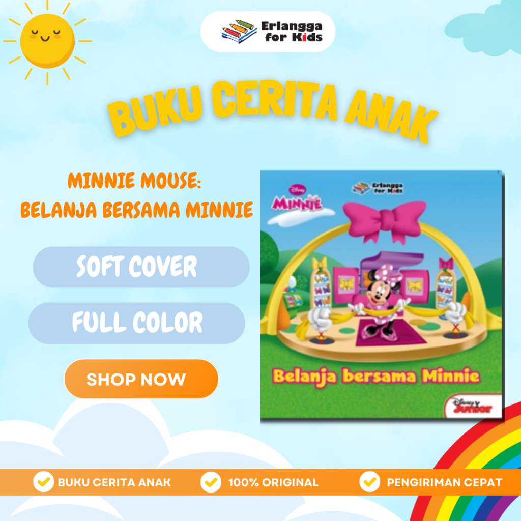 Jual [Erlangga Official] Buku Cerita Anak Bergambar: Minnie Mouse ...