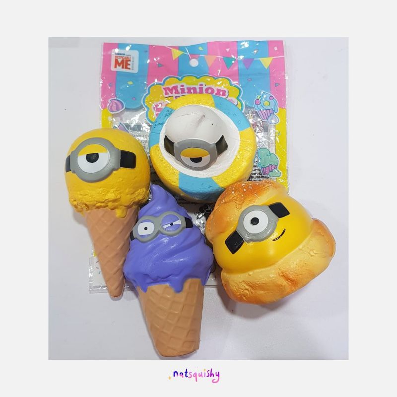 Jual Natsquishy - Squishy Sweet Minion by unibersal studio | Shopee ...