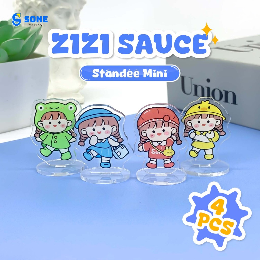 Jual Standee Mini Akrilik Zizi Sauce / Bahan Acrylic Laser Cutting ...