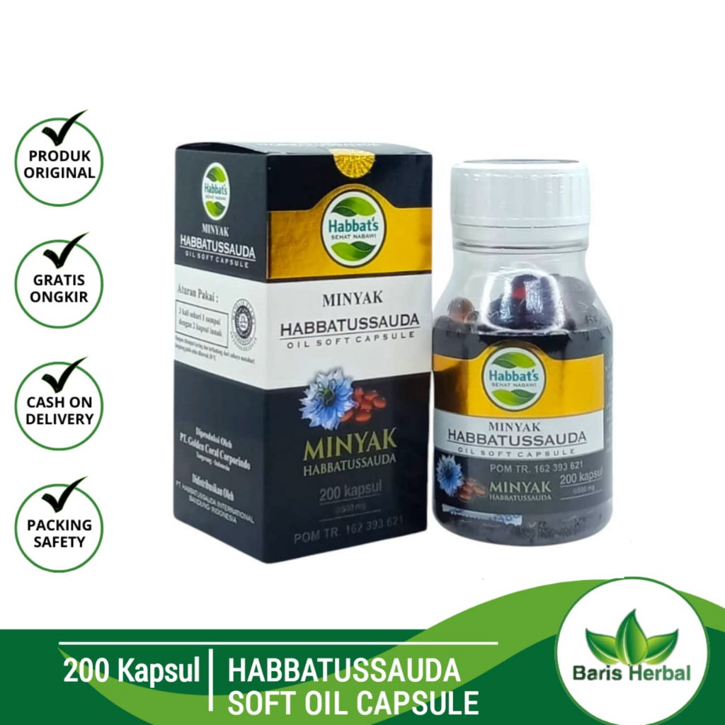 Jual Habbatussauda Habbats Soft Oil Capsule | Minyak Habbatusauda ...