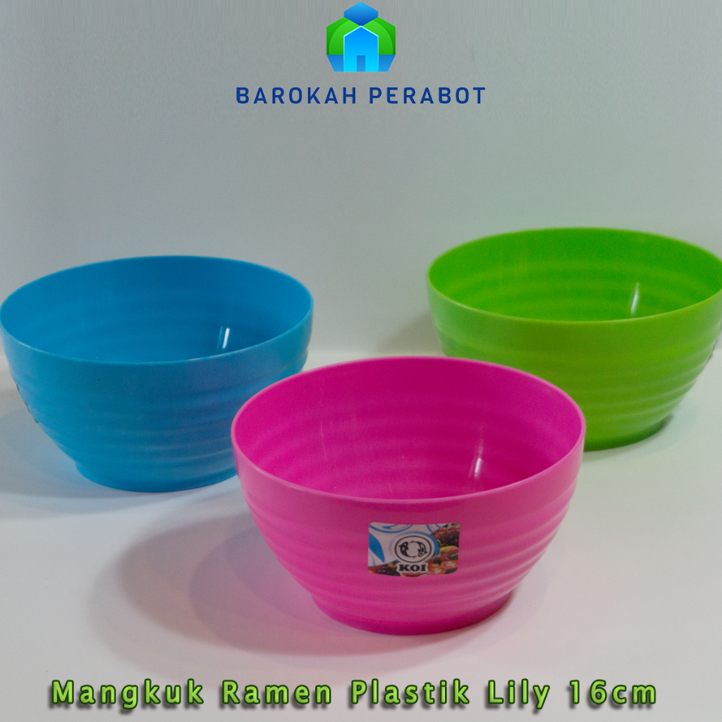 Jual 3 Pcs Mangkuk Ramen Plastik Lily 16cm Mangkuk Plastik Jumbo ...