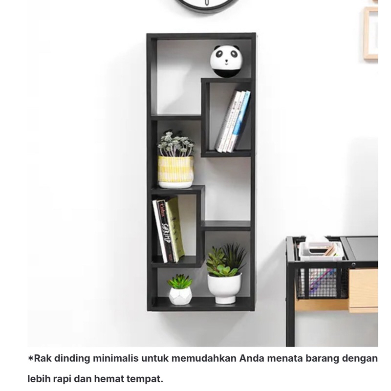 Jual INFORMA GALLIO Rak Dinding / Rak Buku dan Tempat CD - Hitam ...