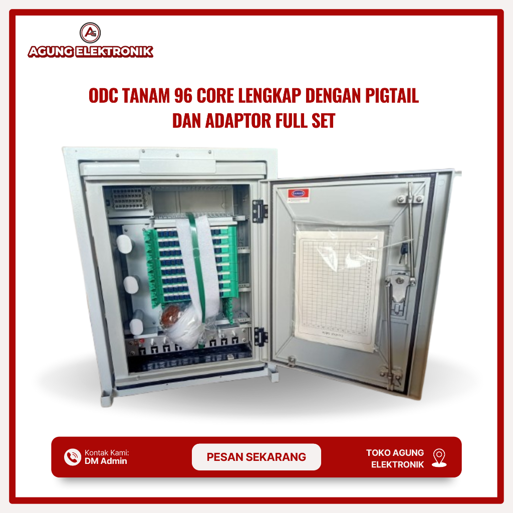 Jual ODC TANAM 96 CORE LENGKAP DENGAN PIGTAIL DAN ADAPTER FULL SET ...