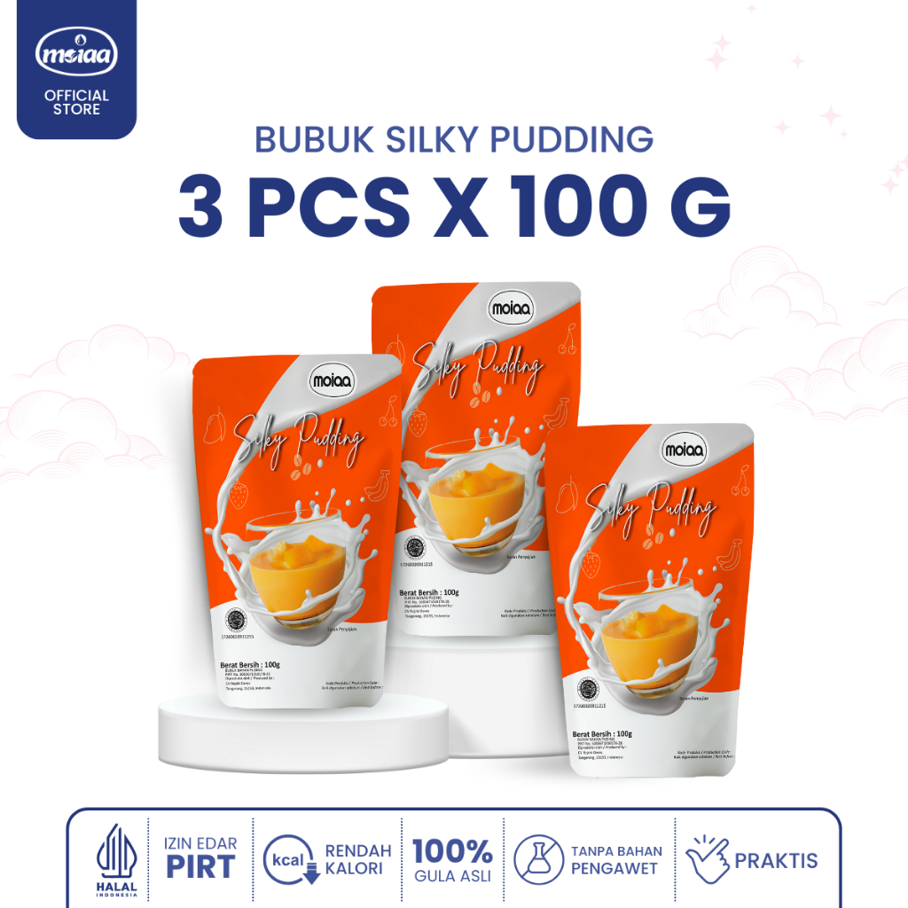 Jual 3 pcs 100 gram Paket Hemat Silky Pudding Powder / Bubuk Instant ...