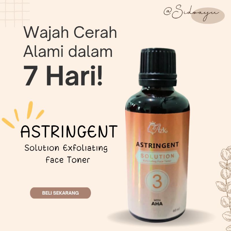 Jual TONER ASTRIGENT NO 3 - TONER NO3 - TONER RDL NO 3 MISS AZKA BPOM ...