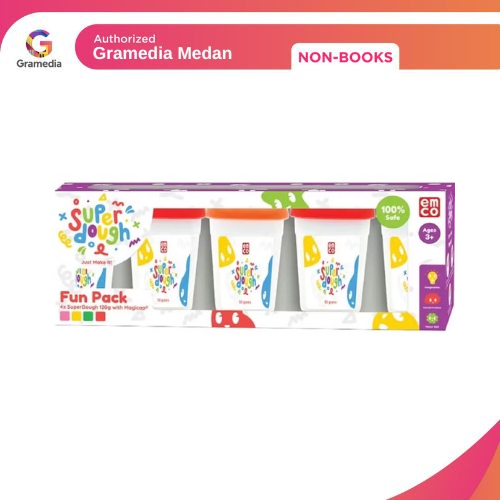 Jual Gramedia Medan - Emco Superdough Fun Pack 10 6104 | Shopee Indonesia