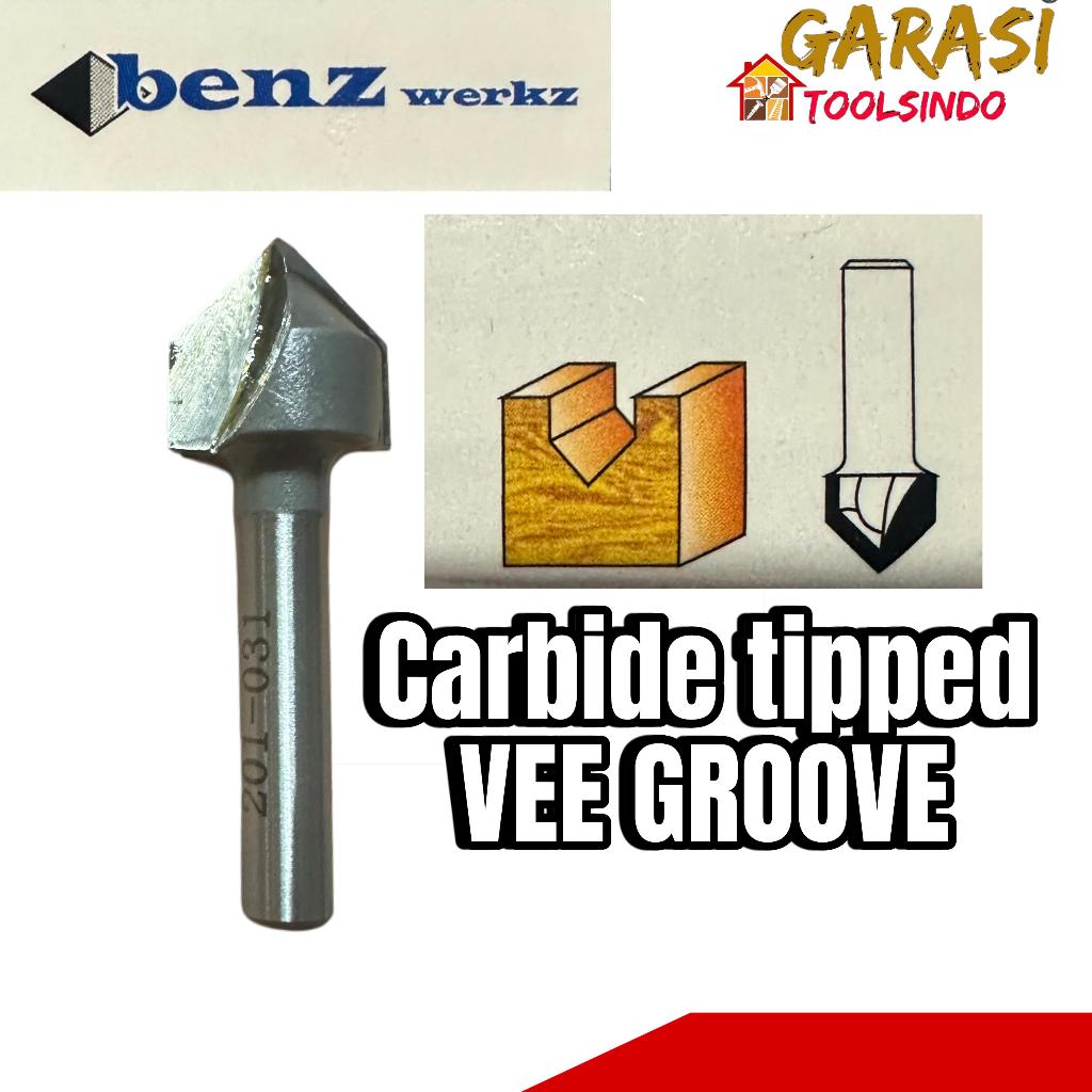 Jual BENZ mata profil acp router bit vee grove mata trimer kayu ruter 6 ...