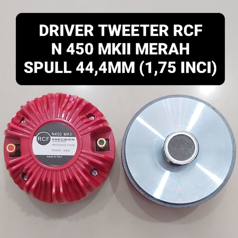 Jual RCF Driver Tweeter N450 MKII DRAT MERAH 8 Ohm Tuiter Magnet ...