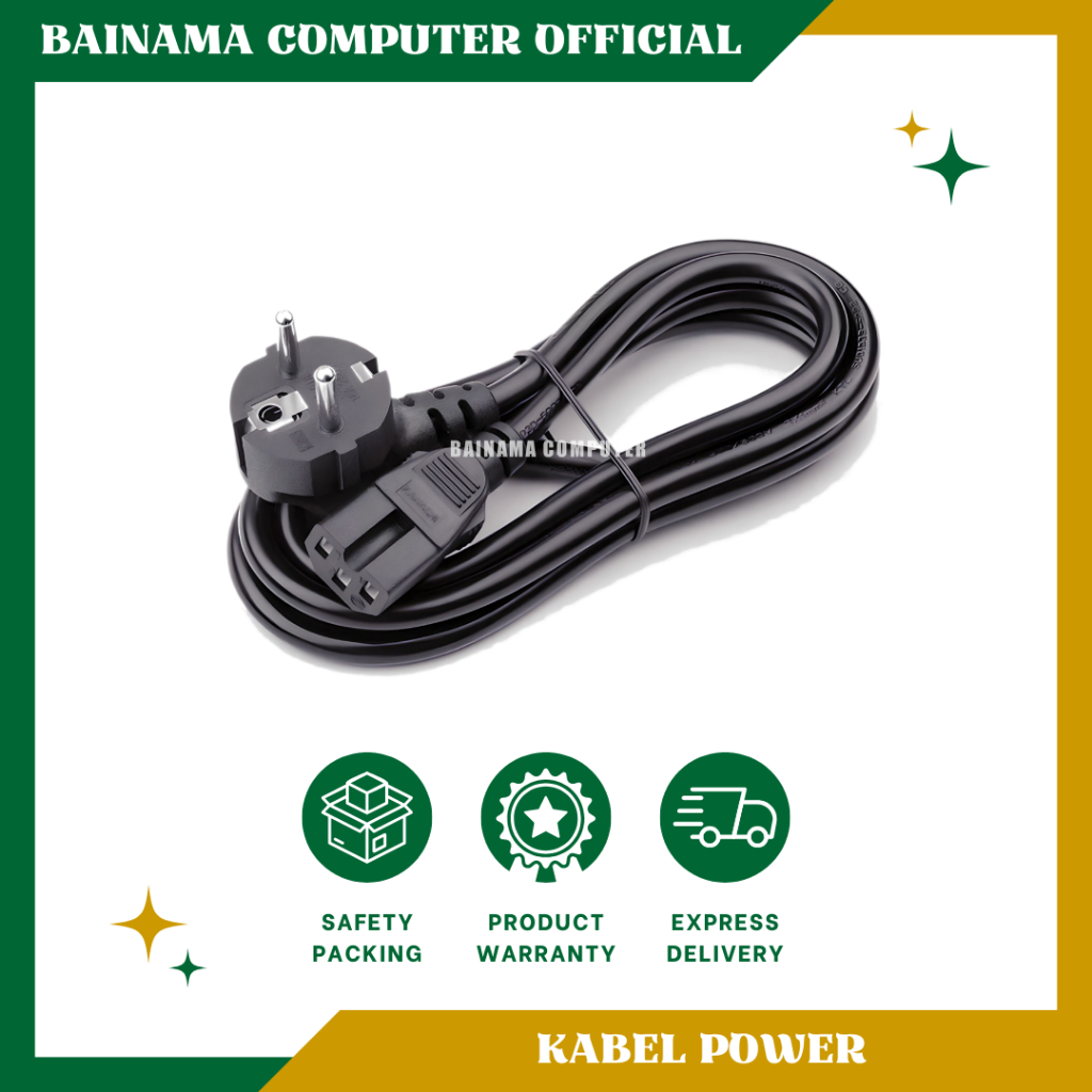 Jual Kabel Power Komputer Original High Quality 1,5 Meter / Kabel Power Monitor / Kabel Power ...