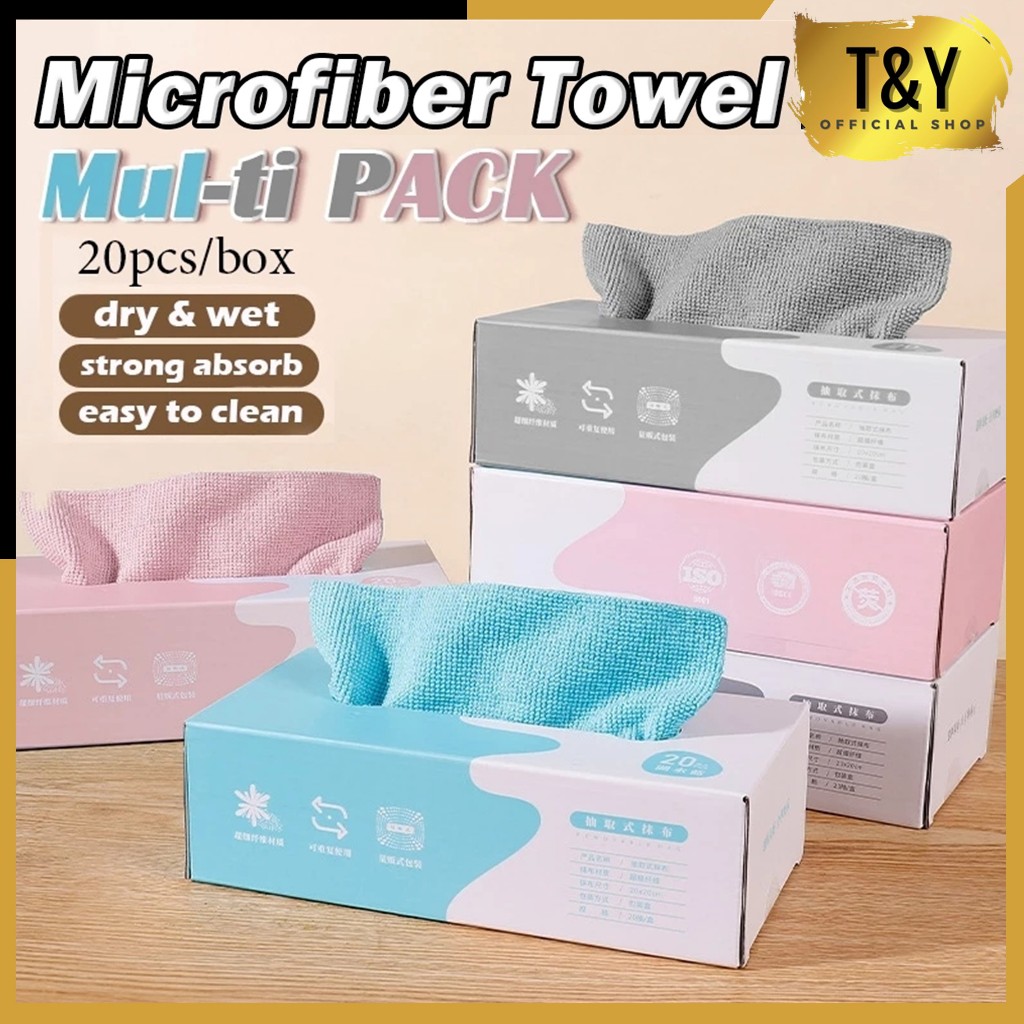 Jual T&Y Kain Lap Microfiber Serbaguna Tisu Lap Pembersih Multifungsi ...