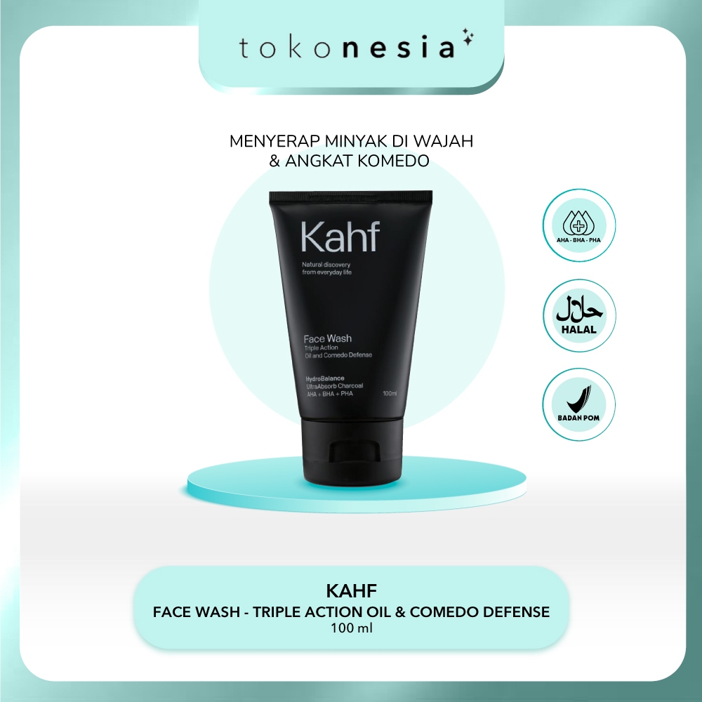Jual Kahf Triple Action Oil and Comedo Defense Face Wash 100 ml - Sabun ...