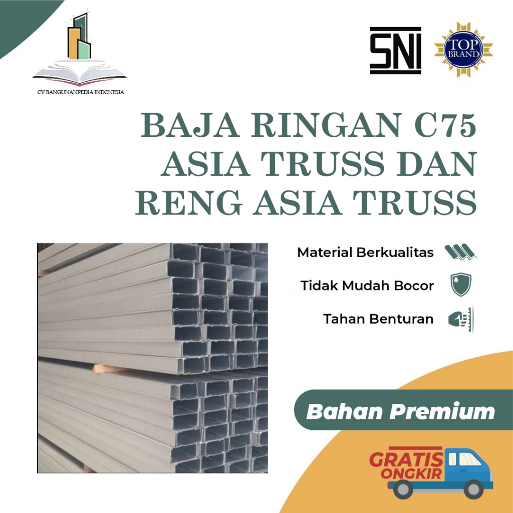Jual BAJA RINGAN C75 ASIA TRUSS DAN RENG ASIA TRUSS MURAH MEDAN ...