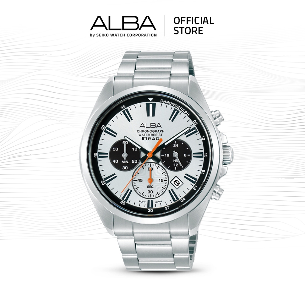 Jual Alba Active Jam Tangan Pria AT3K35 / AT3K35X1 Quartz Chronograph ...