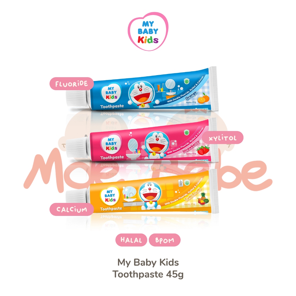 Jual My Baby Kids Toothpaste With Double Fluoride Xylitol & Calcium ...