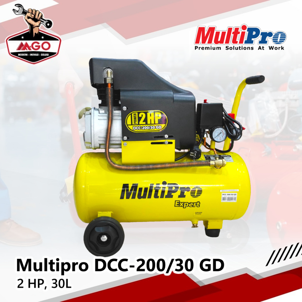Jual Kompresor Udara 2 HP / Air Compressor Oilless MULTIPRO DCC-200/30 ...