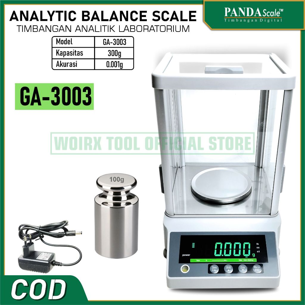 Jual PANDA SCALE Timbangan Digital Laboratorium 300g 500g 0.001g ...