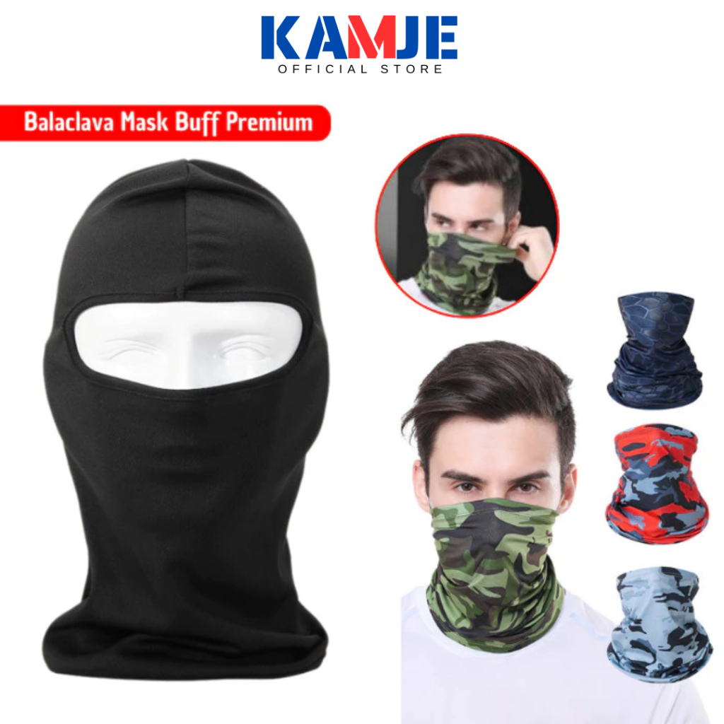 Jual KAMJE Bandana Balaclava Buff Masker Pengendara Motor Face Mask ...