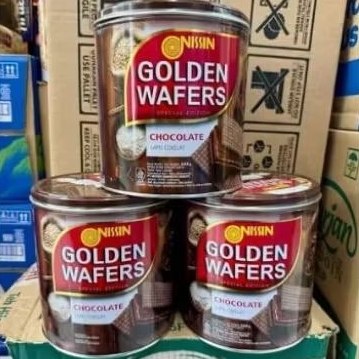 Jual Nissin Golden Wafer 300gram x 6 kaleng ( 1 karton) | Shopee Indonesia