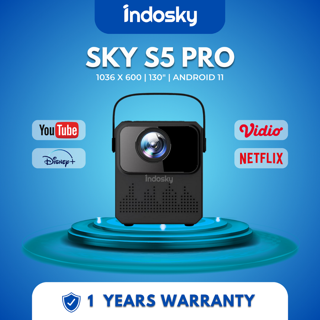 Jual Indosky Projector - Premium Proyektor Sky S5 Proyektor Android ...