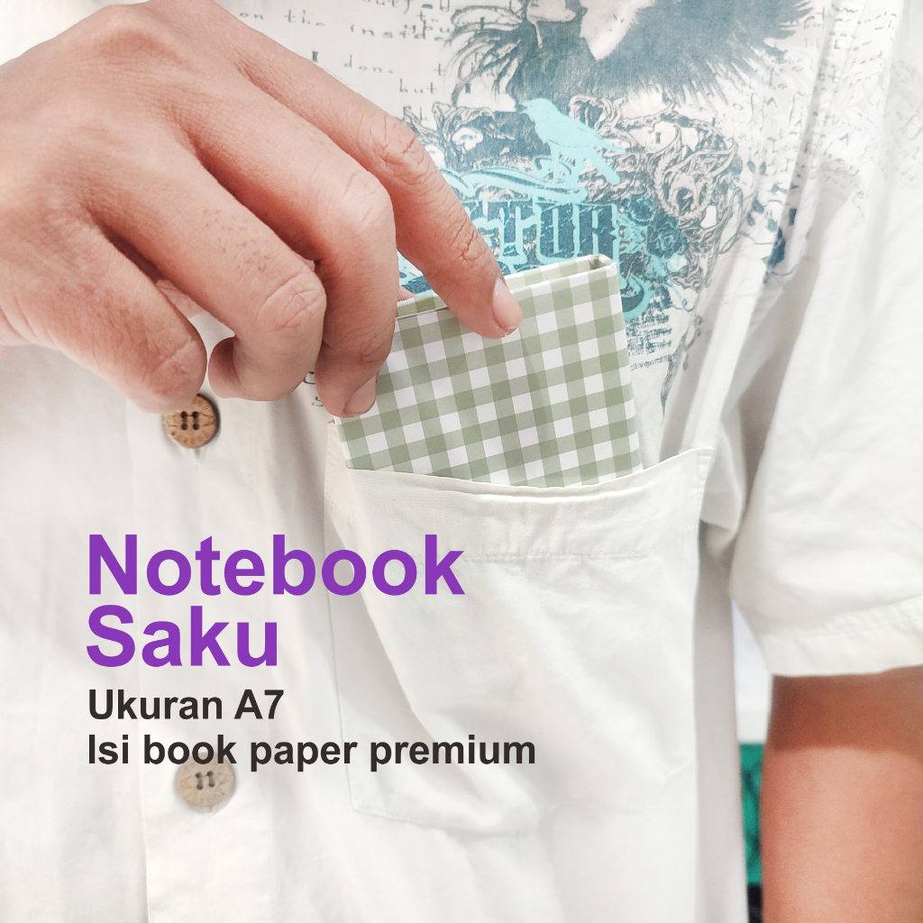 Jual Notebook Saku Ukuran A7 Isi Book Paper Premium Buku Catatan Mini ...