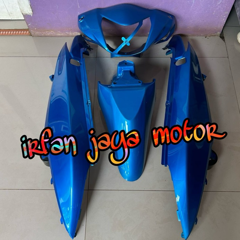Jual Cover body Satu paket Honda Spacy karbu Spacy Fi Biru | Shopee ...