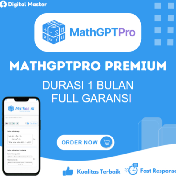 Jual MathGPTPro Premium 1 Bulan Resmi Full Garansi | Shopee Indonesia