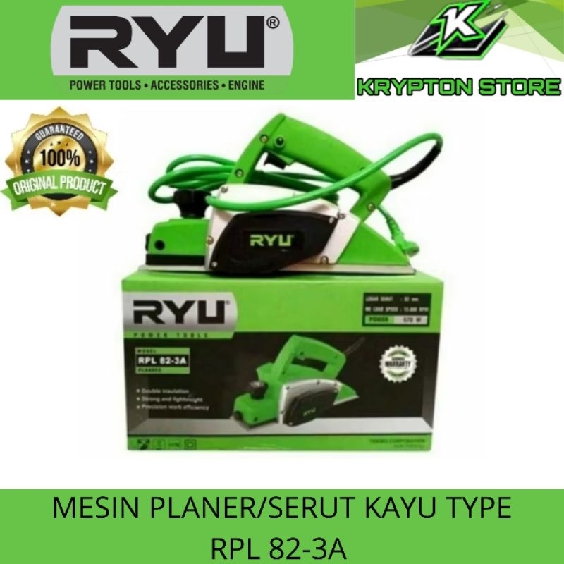 Jual Ryu by tekiro mesin planer/serut kayu type RPL 82-3A original ...