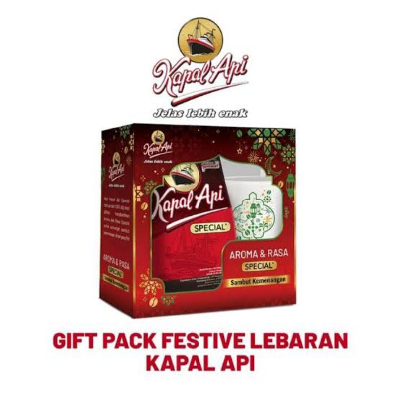 Jual Kapal Api Spesial 350gr Gift Set + Mug Cantik Spesial Idul Fitri ...