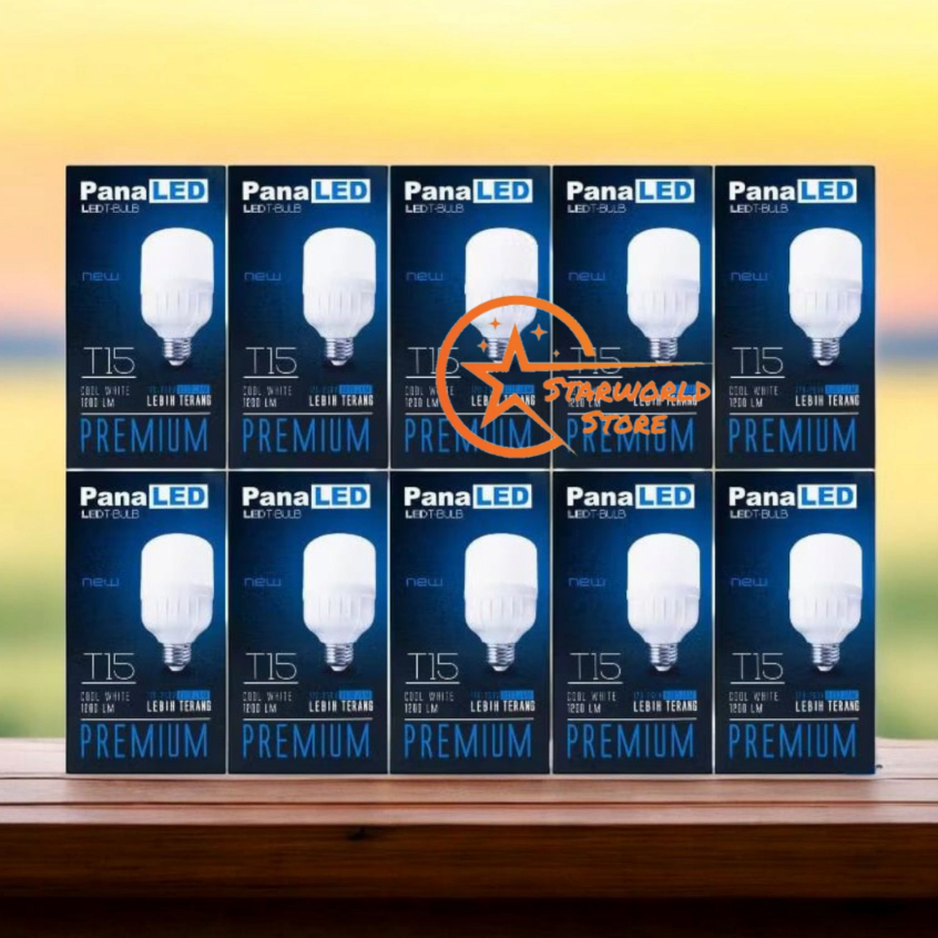 Jual Paket Hemat 10 Pcs PANALED PREMIUM Lampu Bohlam LED 15 Watt - Cahaya Putih | Shopee Indonesia
