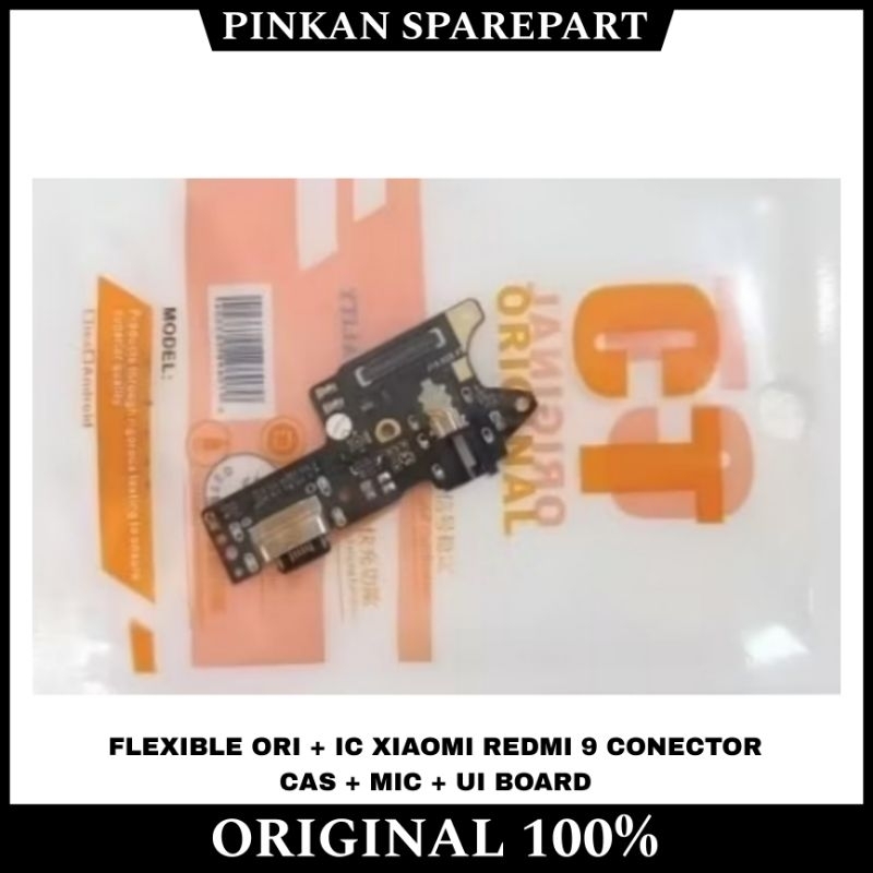 Jual FLEXIBLE ORI + IC XIAOMI REDMI 9 CONECTOR CAS + MIC + UI BOARD ...