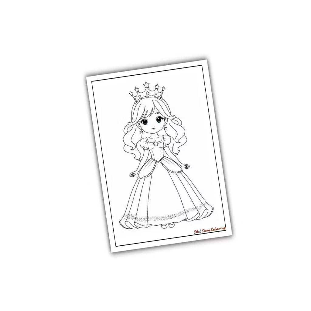 Jual KERTAS GAMBAR ANAK PAUD / TK SD TEMA PRINCESS (10 LEMBAR GAMBAR ...