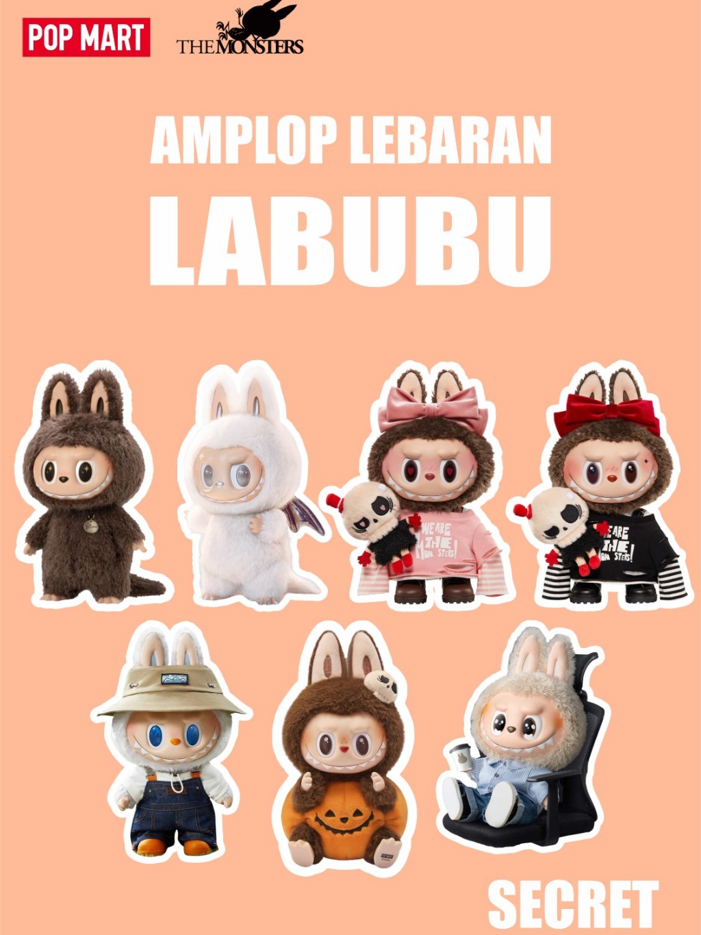 Jual Angpao Angpau Imlek Amplop Lebaran Idul Fitri 3D Karakter Labubu ...