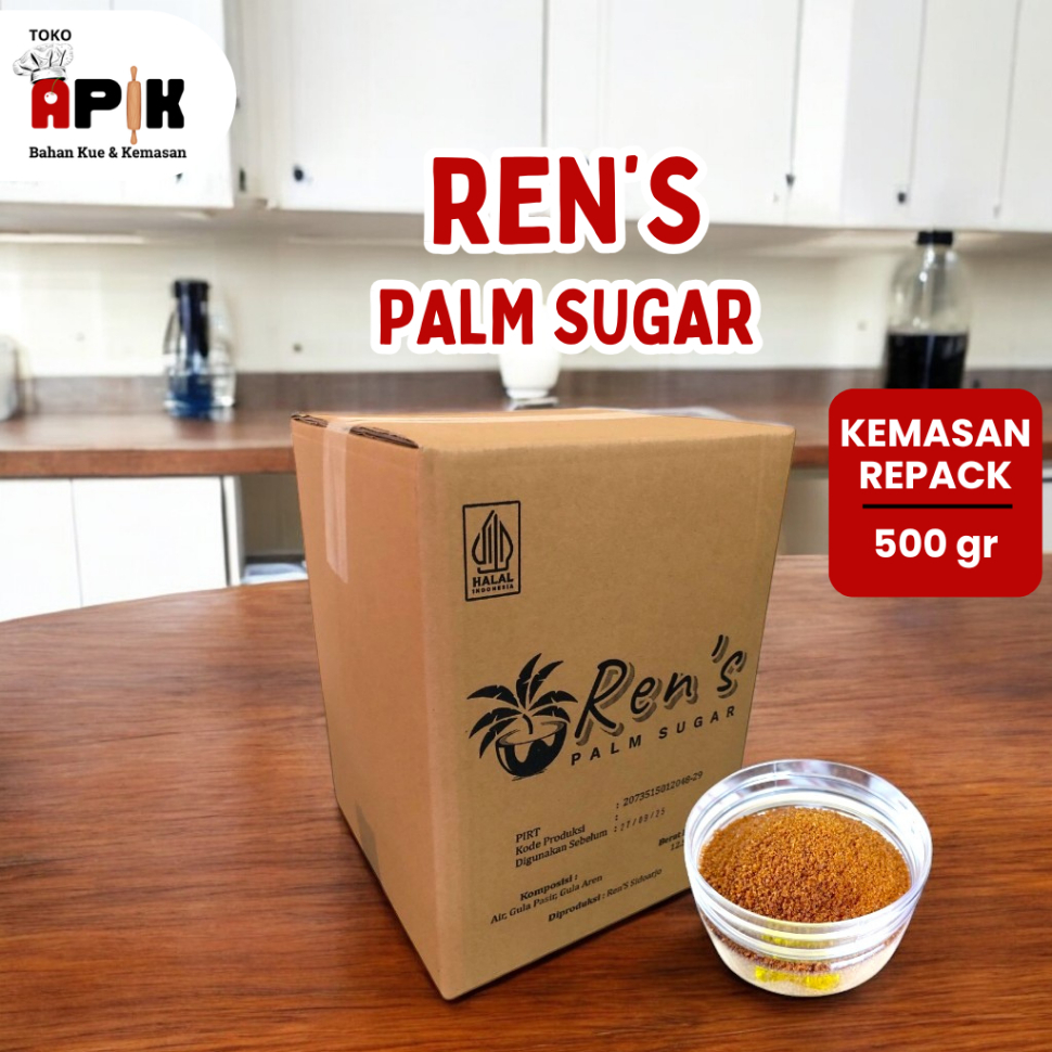 Jual Ren's Palm Sugar Kemasan Repack 500 gr | Shopee Indonesia
