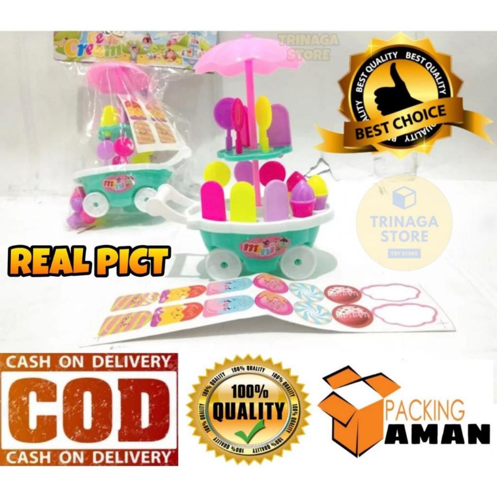 Jual FI526 Mainan Anak Perempuan Permen Es Krim Kecil Trolli Trolley ...