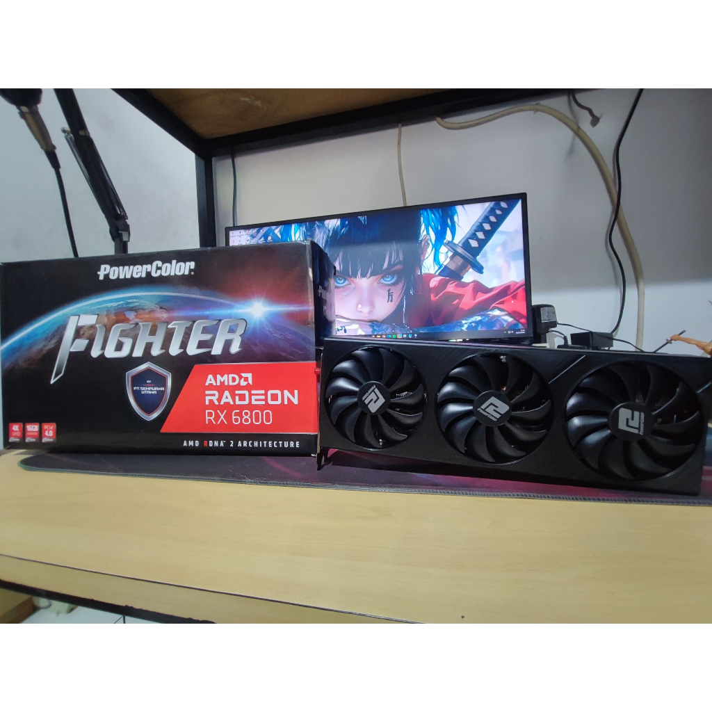 Jual VGA CARD PowerColor FIGHTER Radeon™ RX 6800 16GB DDR6 | Shopee ...