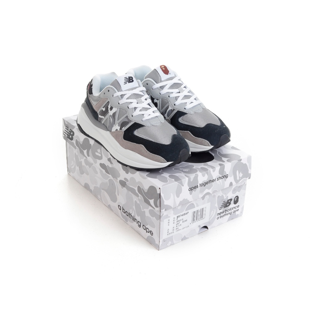 Jual (SLPRDS) Sepatu Bape X New Balance M5740BAP Black Grey | Shopee ...