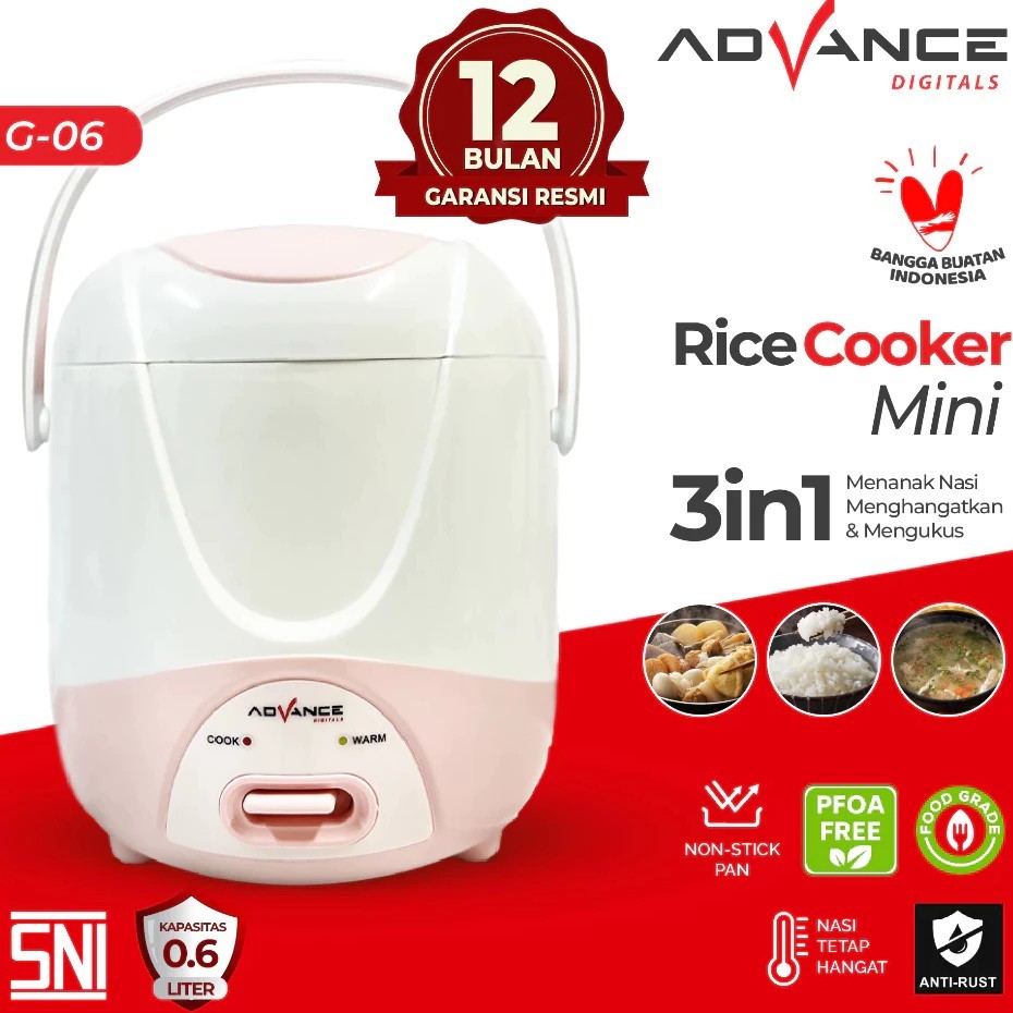 Jual Advance Rice Cooker Mini G-06 Rice Cooker Magic Com Mini Penanak ...